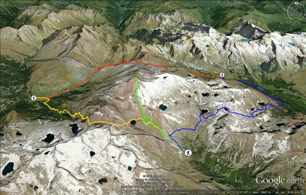 Fotos y mapas GPS del circuito de los 3 refugios y de la ascensión al ...